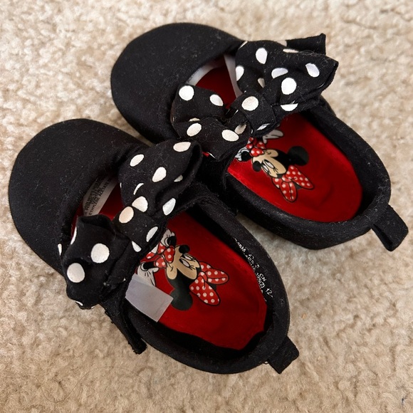 Disney | Shoes | Disney Minnie Mouse Black Baby Shoes | Poshmark